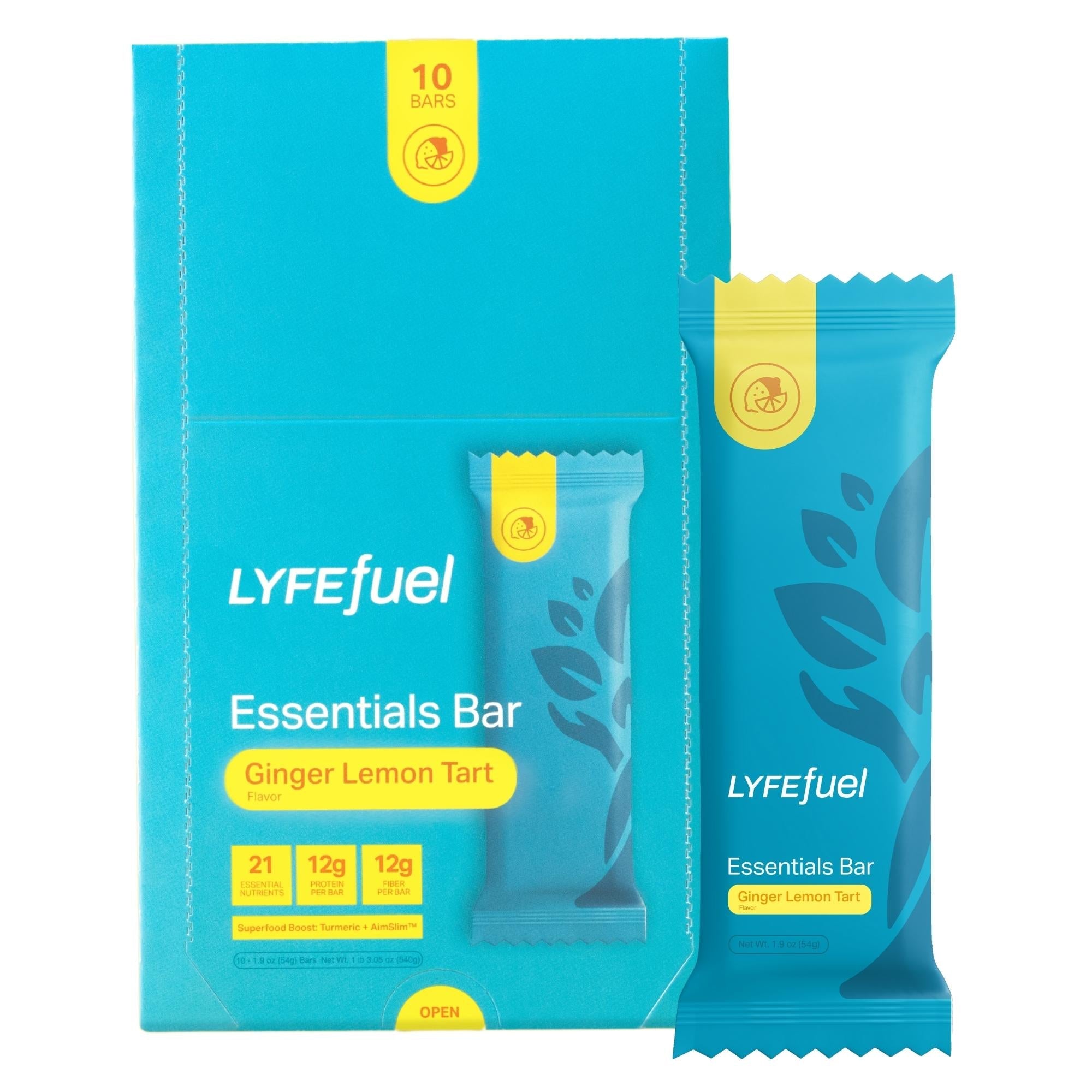 Essentials Bar (Ginger Lemon Tart) by LyfeFuel – The Gents Store