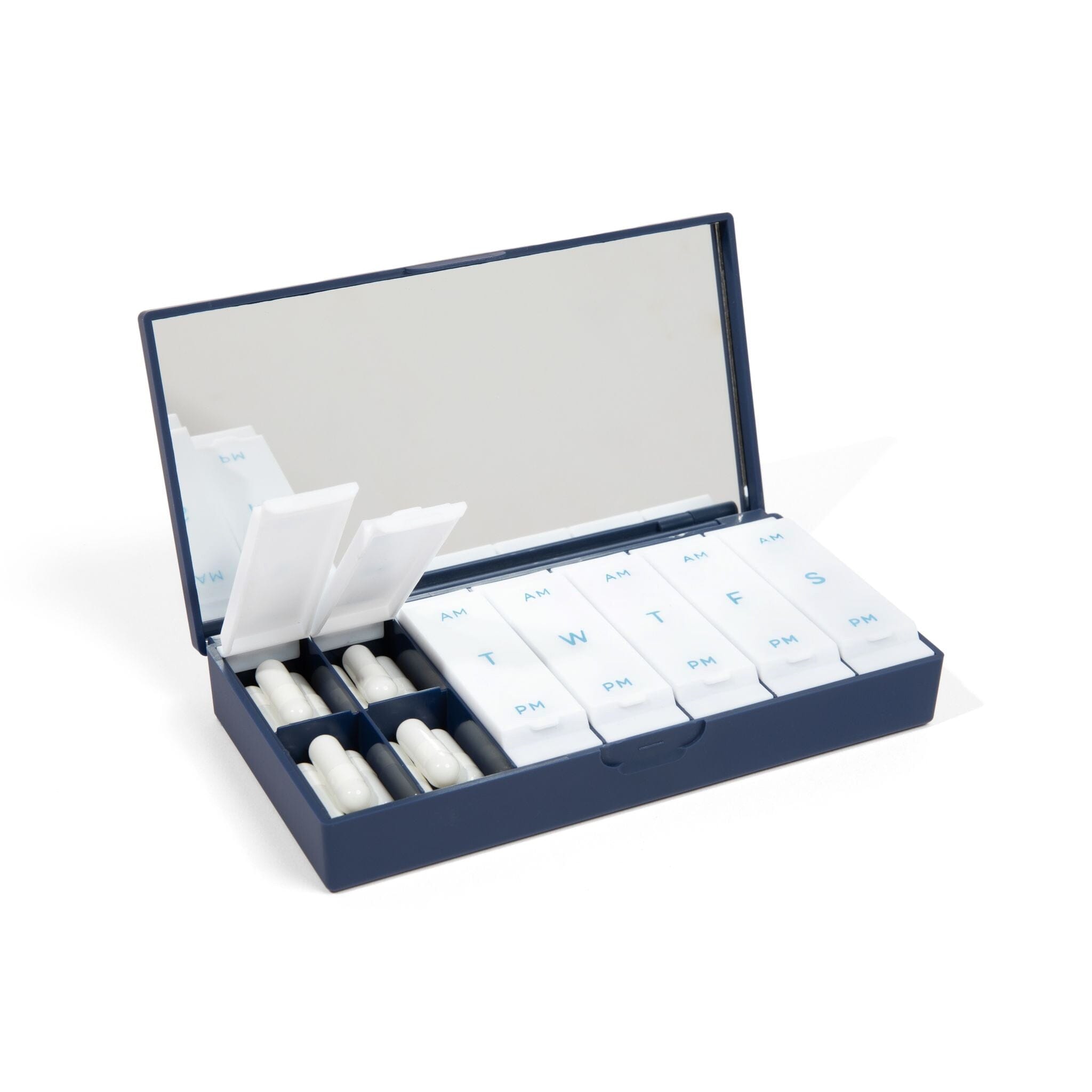 Navy AM/PM Pill Box – The Gents Store
